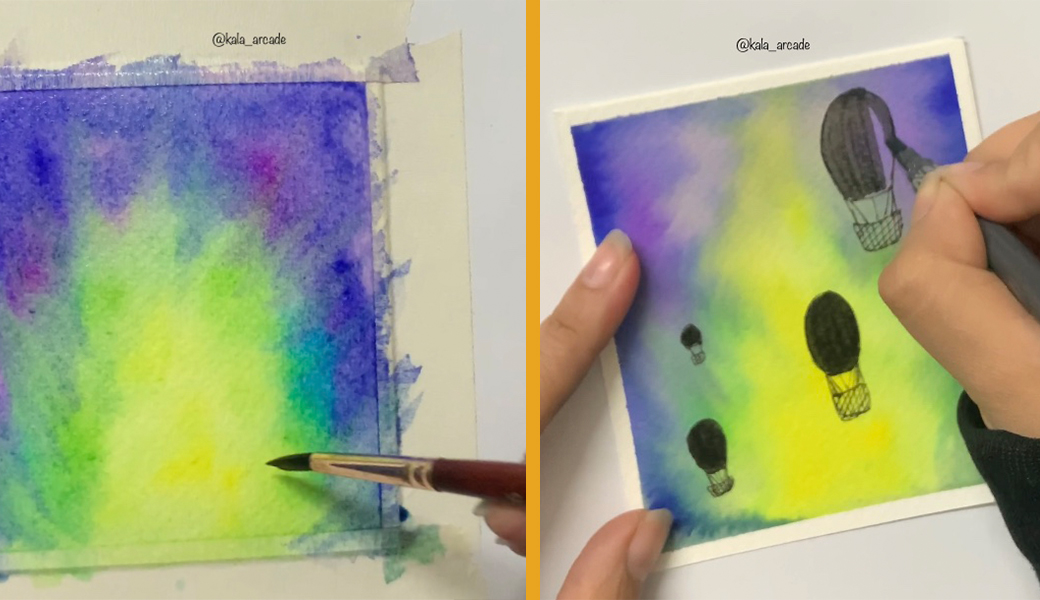 N.I.B BLOG - Mahima Tiwari - Watercolour Step by Step