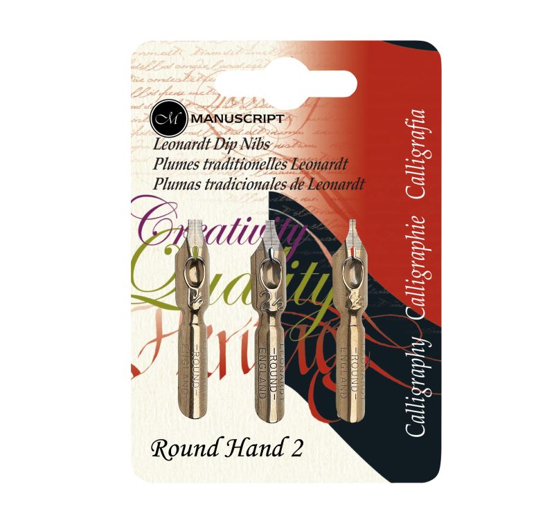 Premium Manuscript Leonardt Round Hand Nibs - Set 2 of 3