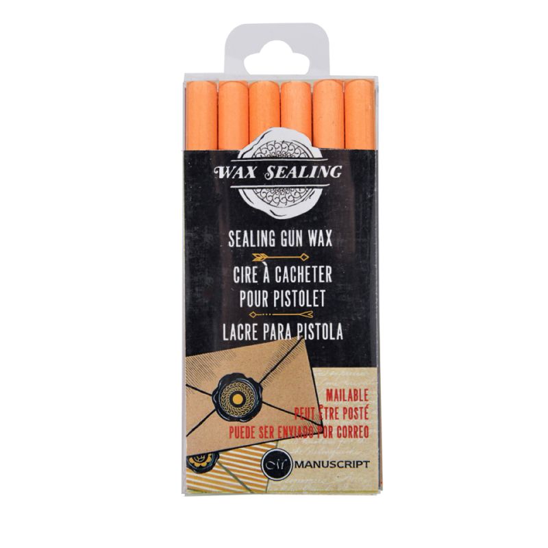 Manuscript Sealing Gun Wax - Pack of Six - Peach