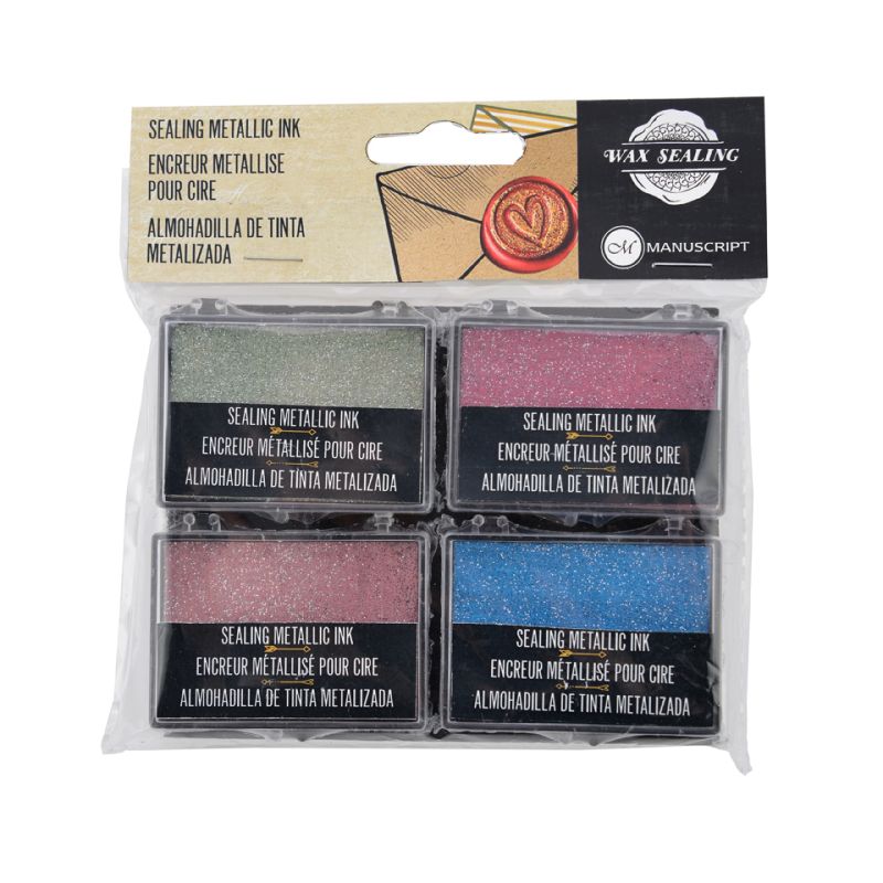 Manuscript Metallic Ink Four Pack for Wax Sealing