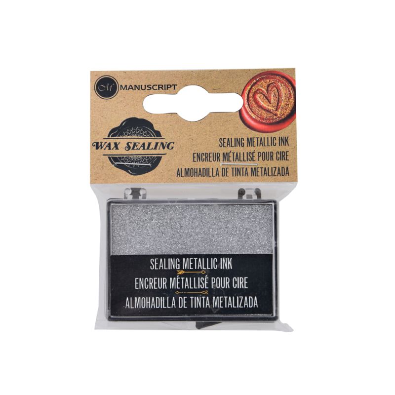 Manuscript Silver Ink Pad for Wax Sealing